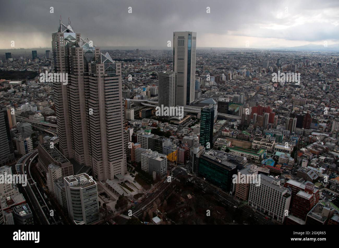 Top view of downtown Tokyo in the afternoon, Japan Stock Photo - Alamy