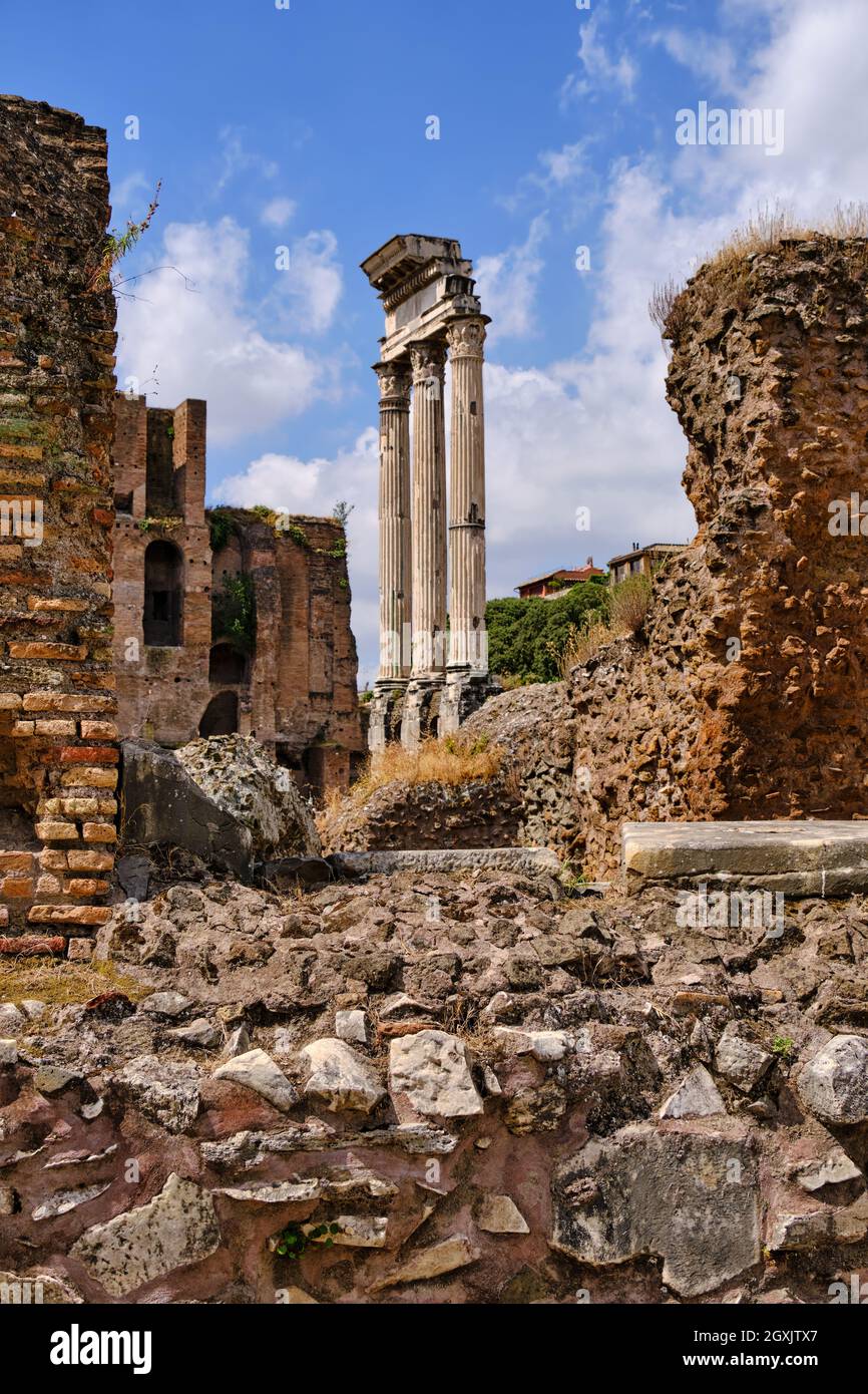 Imperial forum of Emperor Augustus. The Imperial fora (Fori Imperiali ...