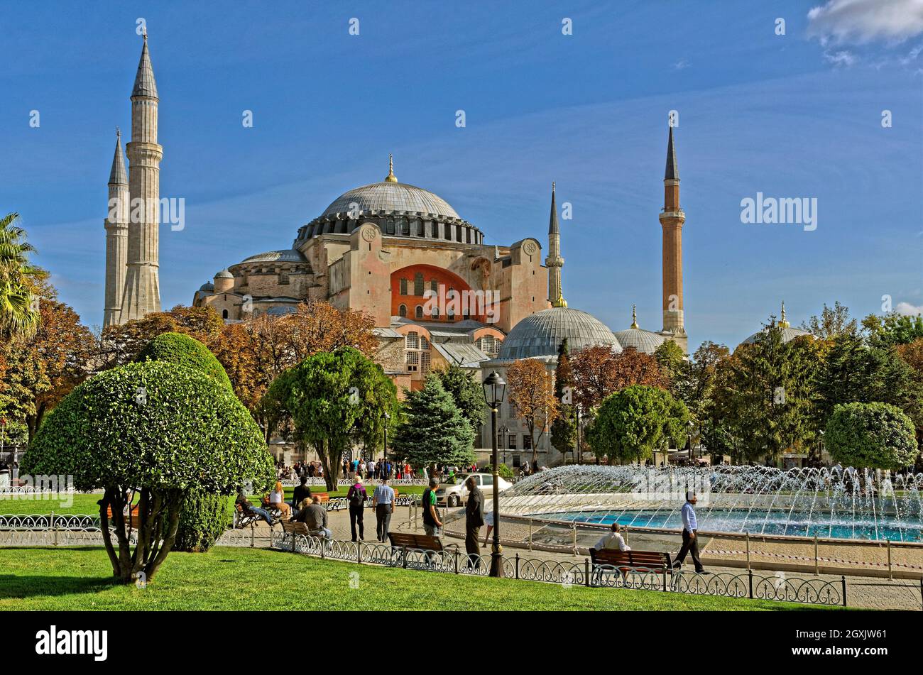 Hagia Sophia Mosque, Sultanahmet Square, Fatih, Istanbul, Turkey Stock ...