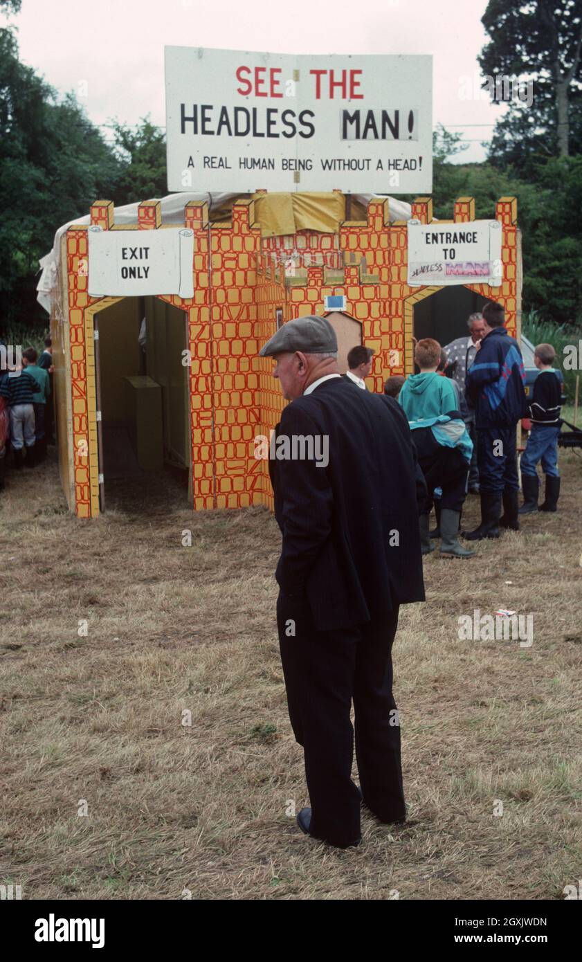 Ardara show, Donegal, Ireland, headless man sideshow and livestock show ...