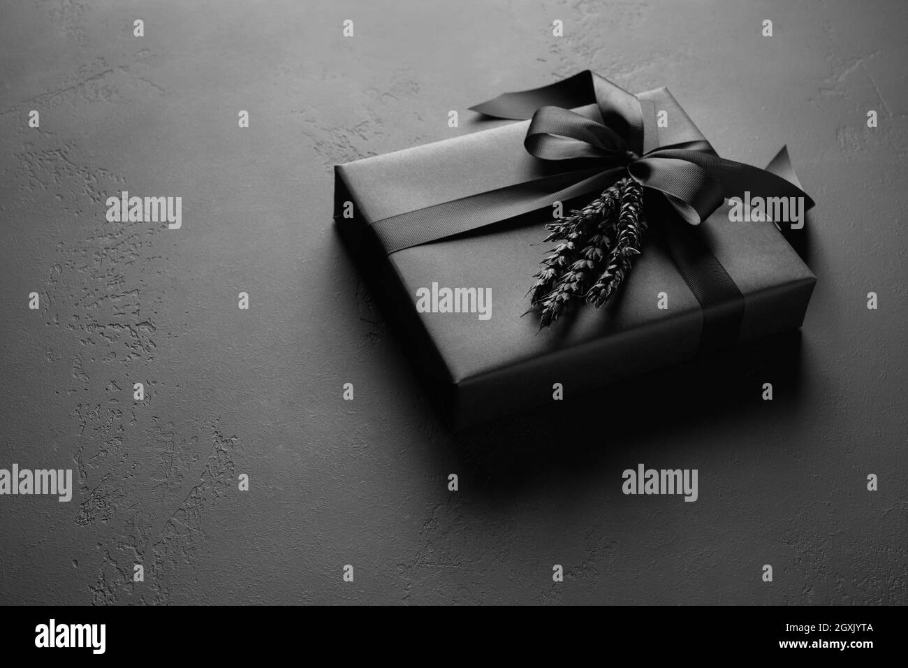 Handmade gift holiday present Black and White Stock Photos & Images - Alamy