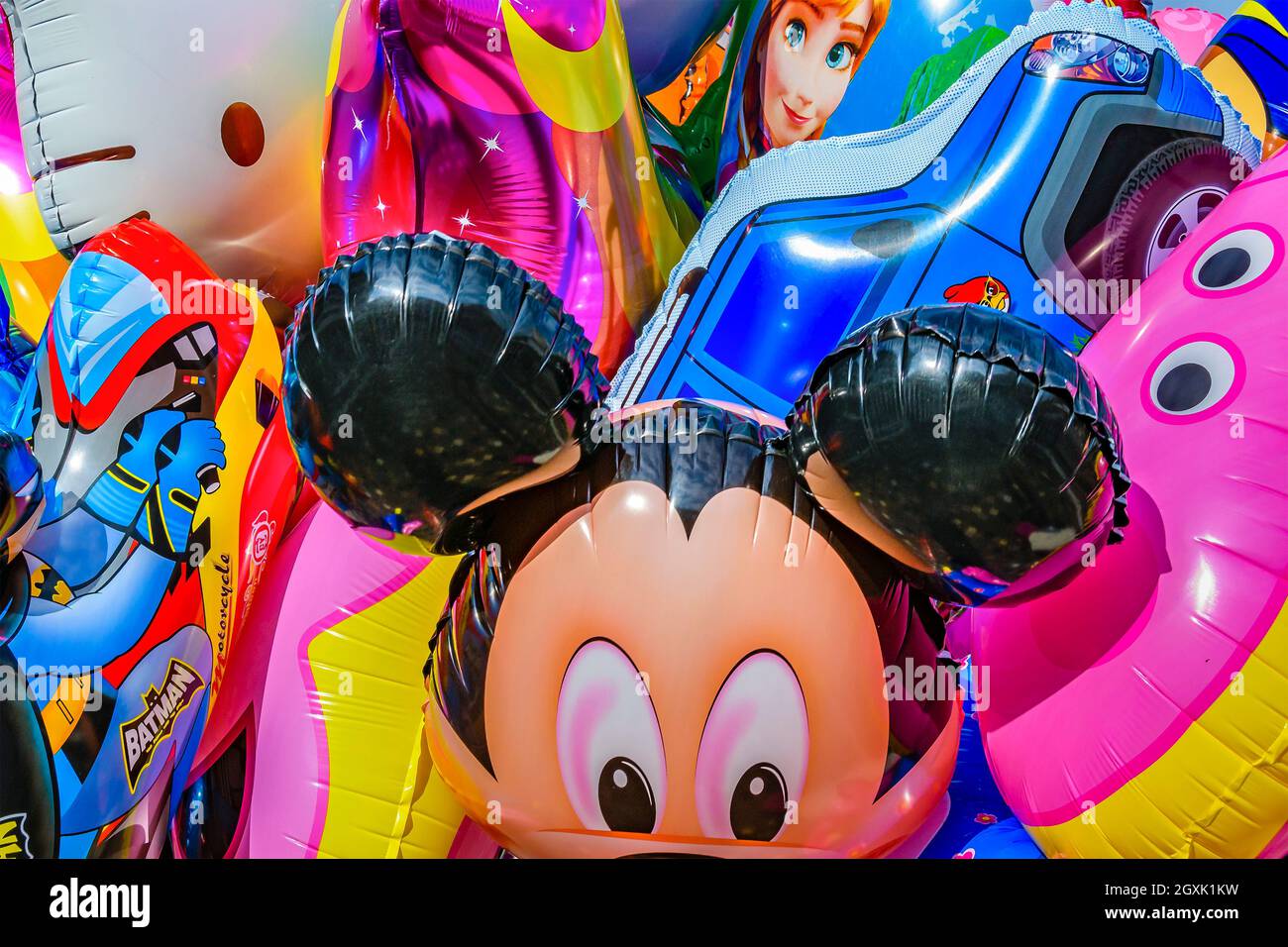 Helium Cartoon Characters Balloons High Resolution Stock Photography ...
