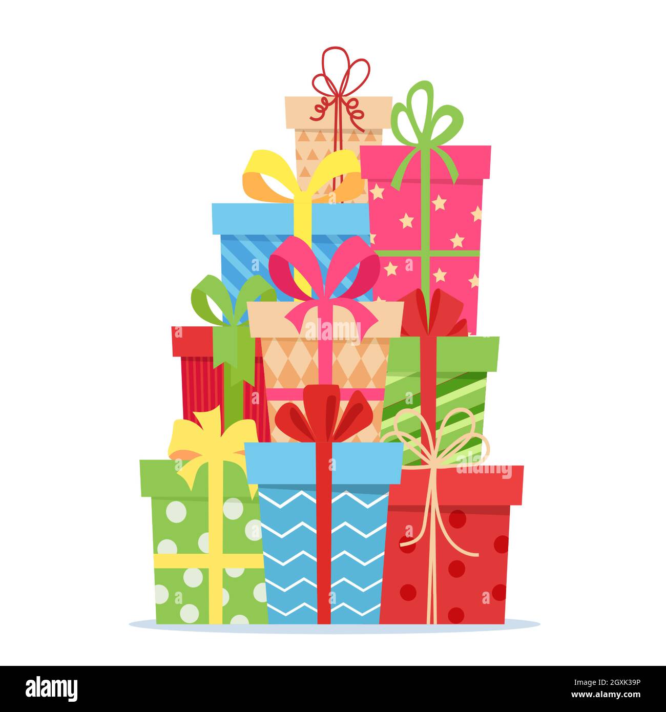 Gifts with bows and ribbons Stock Vector Image & Art - Alamy