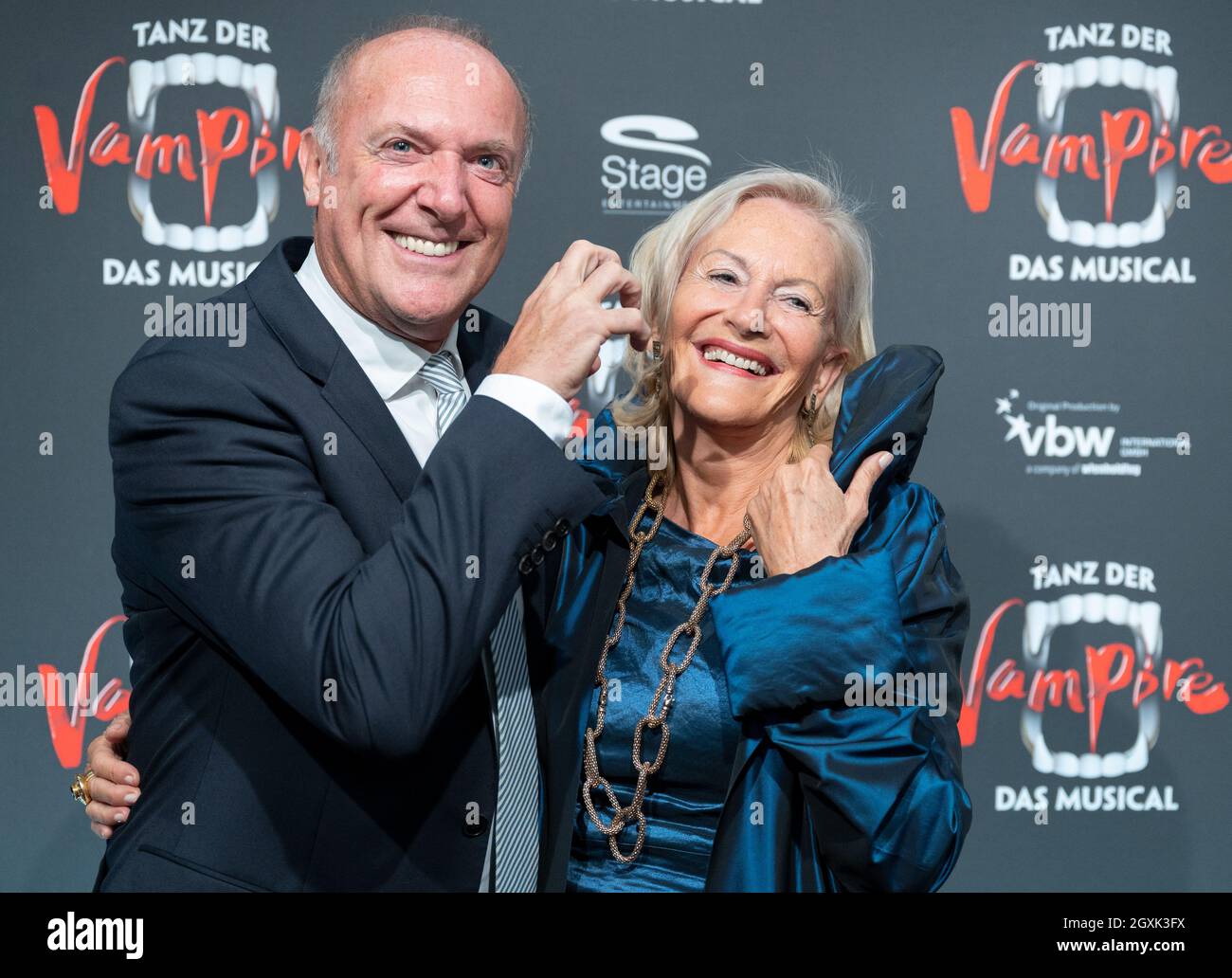 Stuttgart, Germany. 05th Oct, 2021. Gaby Hauptmann, writer, and Josef ...