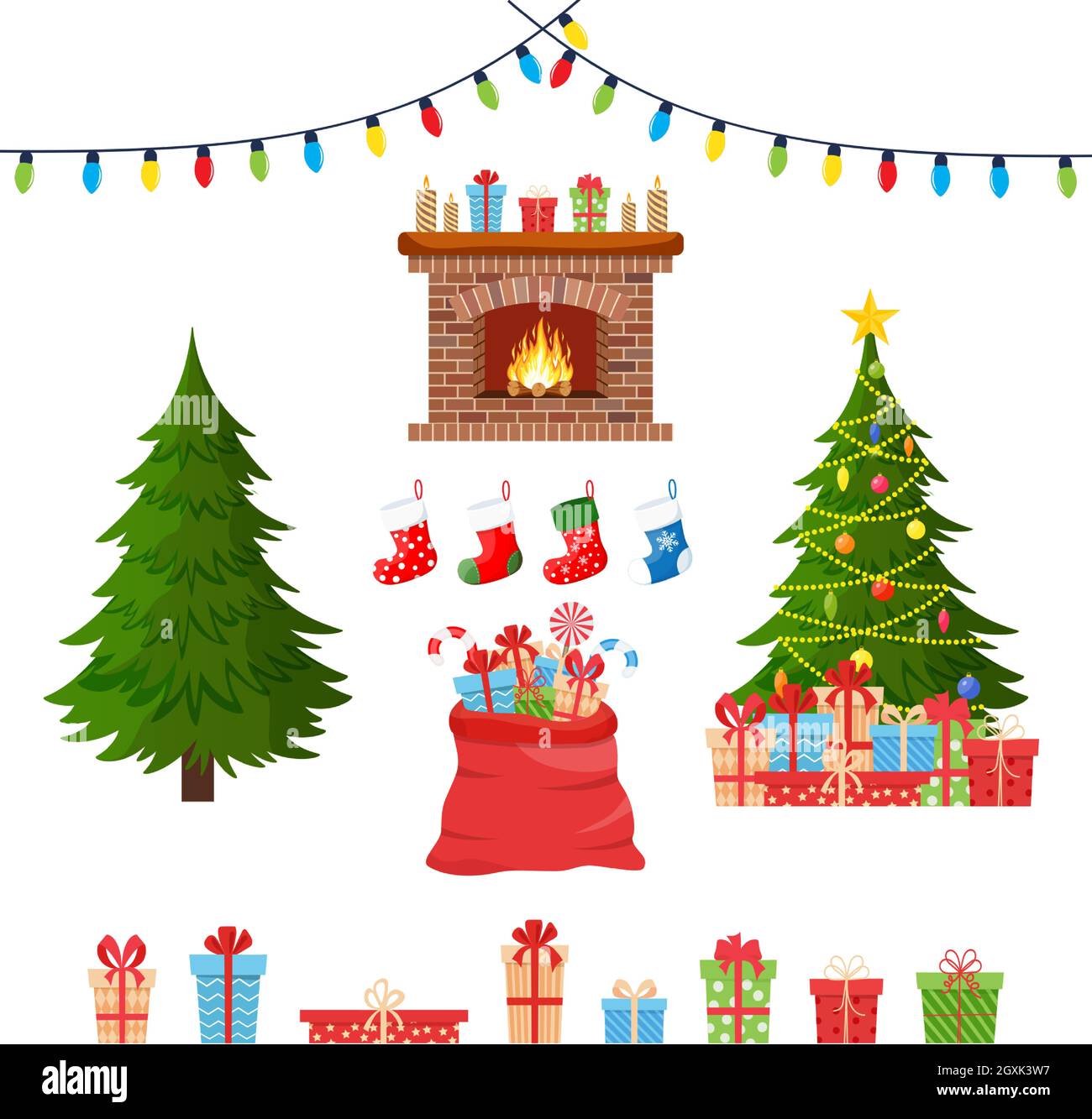 Christmas tree bulb isolated Stock Vector Images - Alamy
