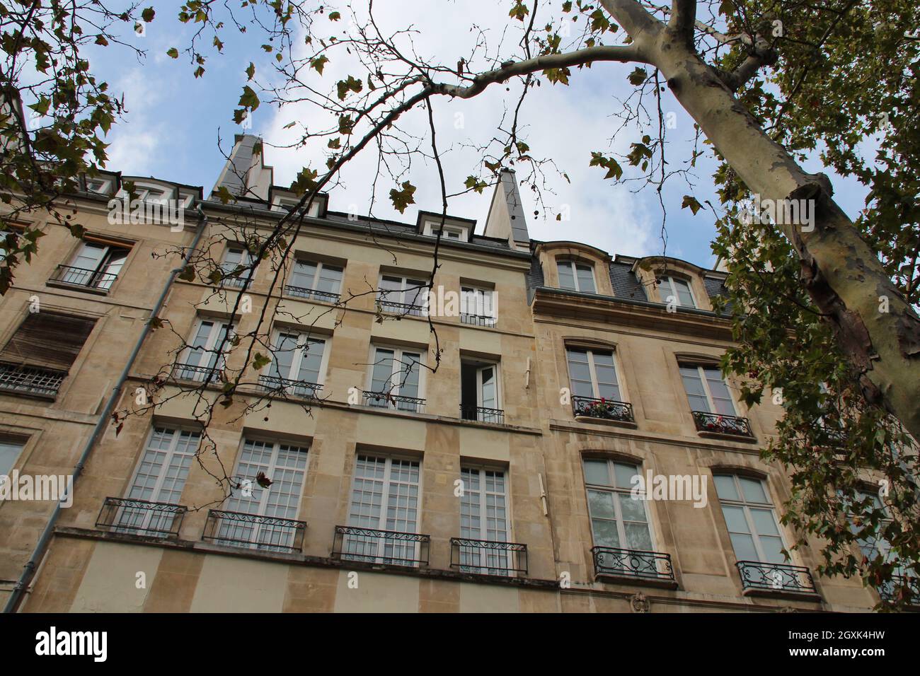 flat buildings in paris (france Stock Photo - Alamy