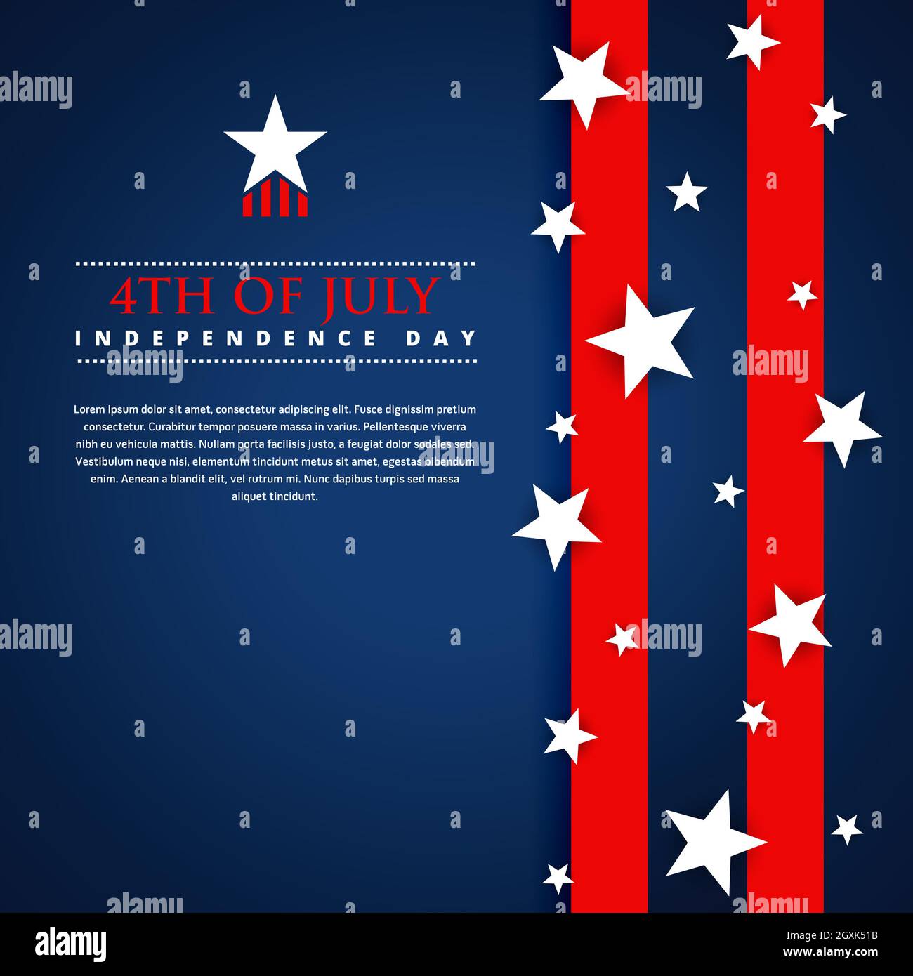 Congratulations on the Independence Day of the USA - Vector ...