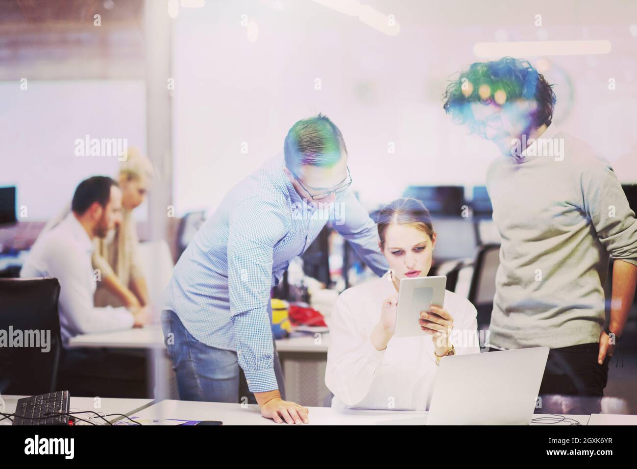 Portrait Of Successful Business people Entrepreneur At Busy startup ...