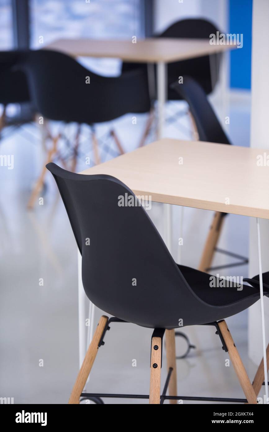 startup business office interior details, bright modern working space ...