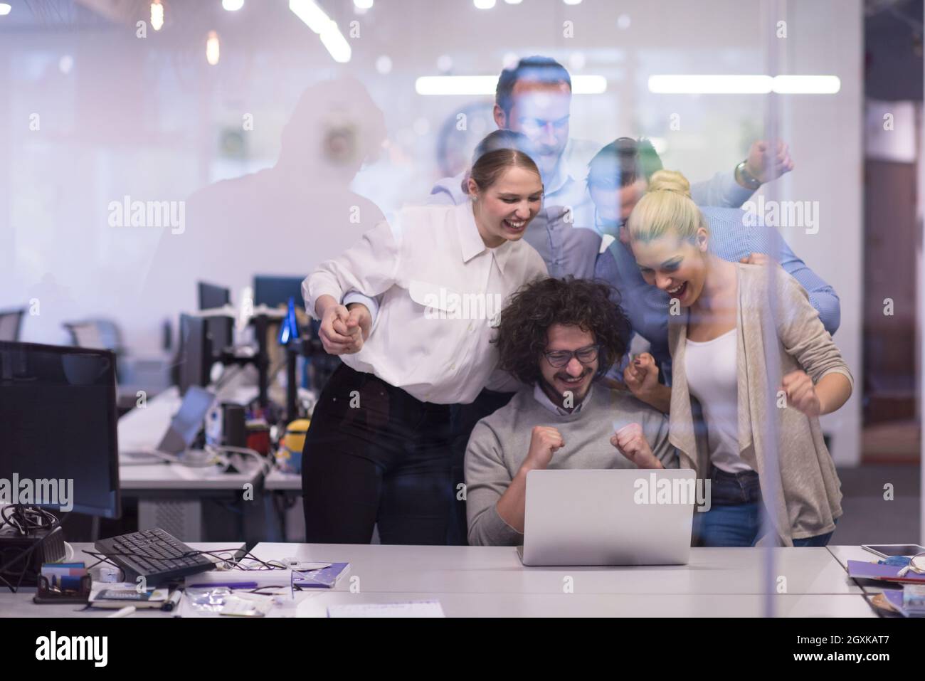 Portrait Of Successful Business people Entrepreneur At Busy startup ...