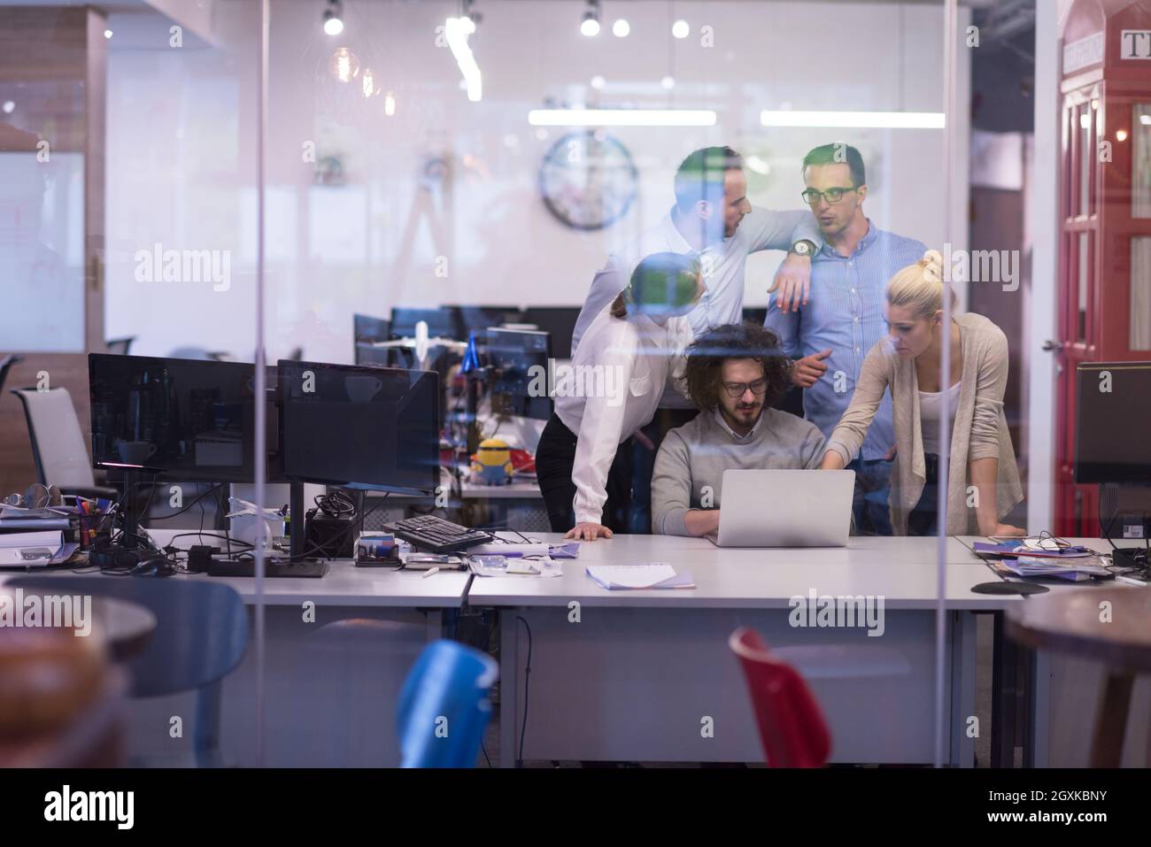 Portrait Of Successful Business people Entrepreneur At Busy startup ...