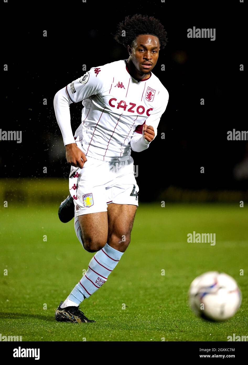 Aston Villa's Caleb Chukwuemeka during the Papa John's Trophy, Southern ...