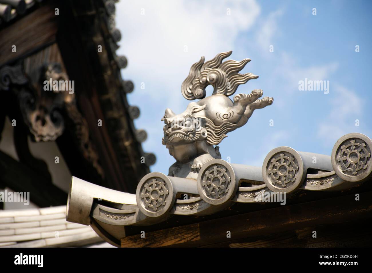 Decorative detail in a Japanese Temple, Okayama, Japan Stock Photo - Alamy