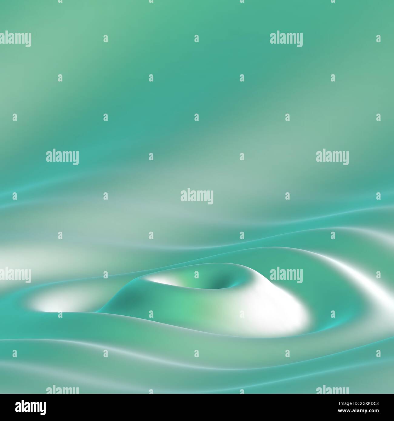 3D green soundwave: visualization of music listen and sound design ...