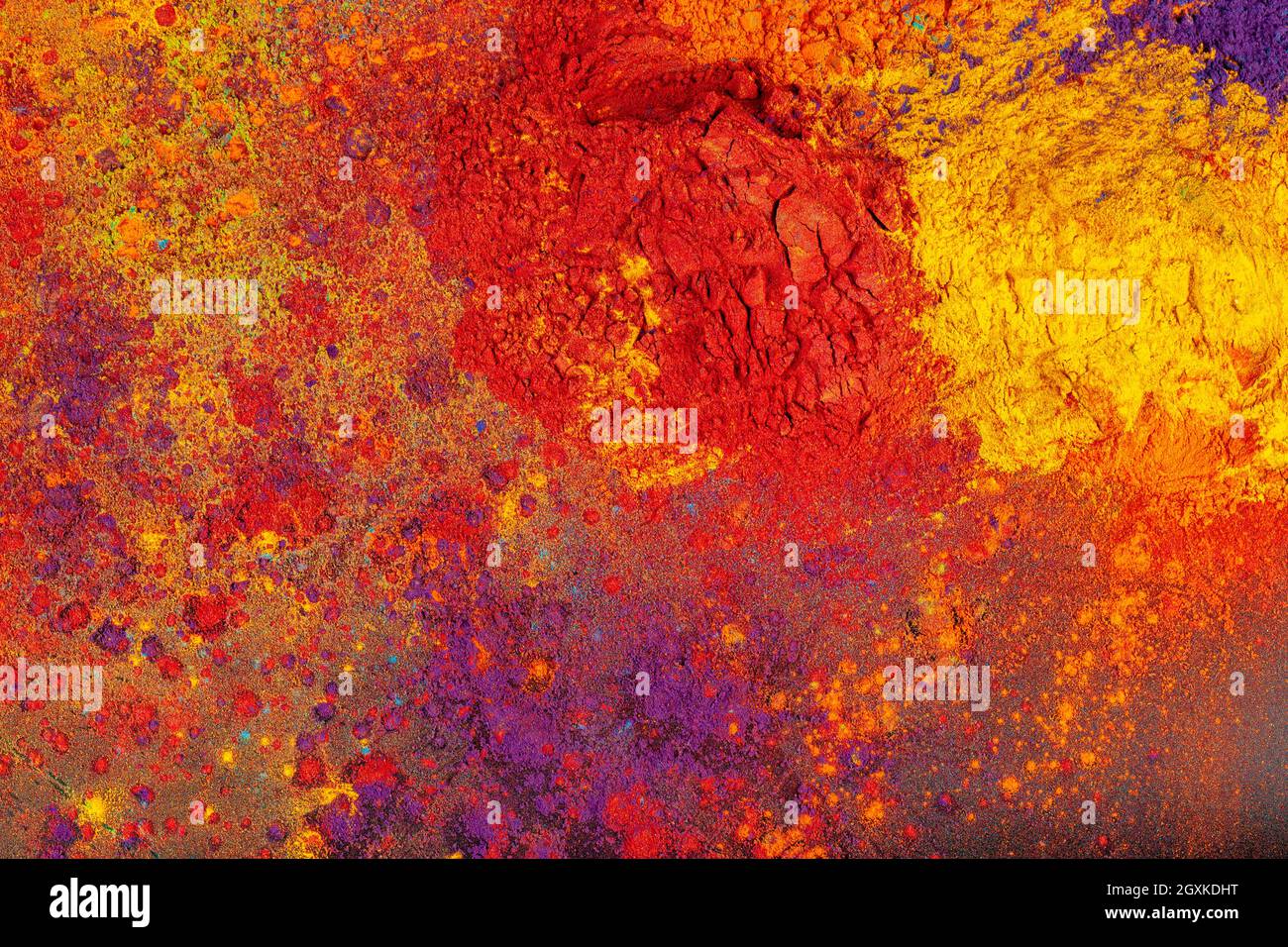 Colorful background made of Indian colorful dyes Stock Photo - Alamy