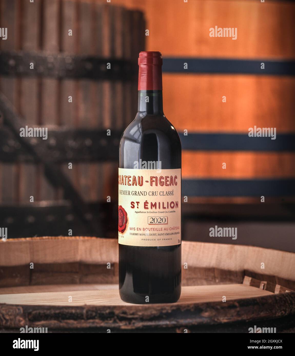 Chateau figeac 2020 wine bottle label hi-res stock photography and ...