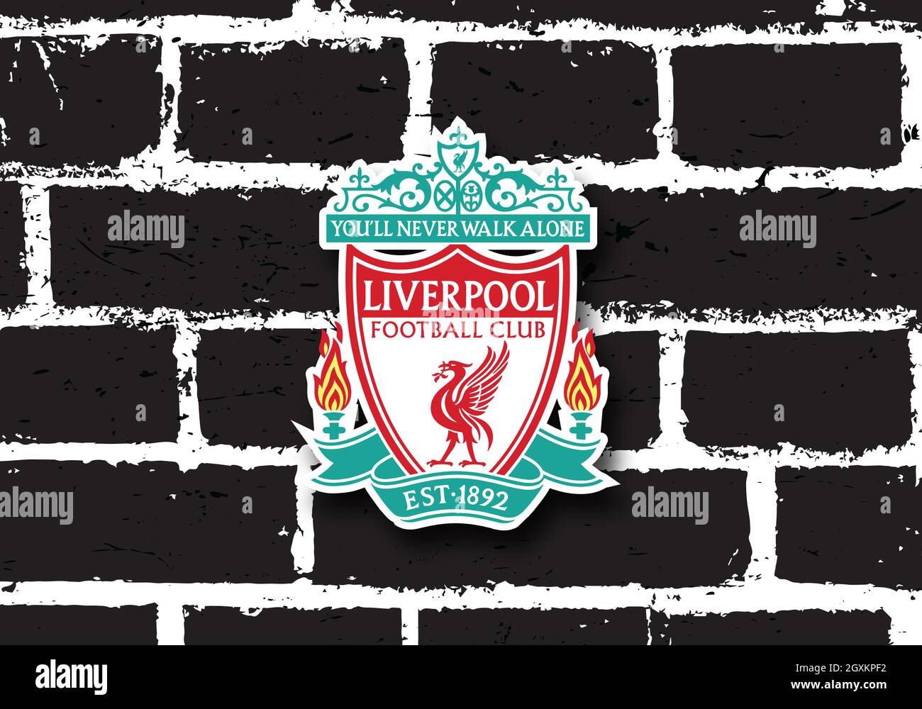 Coat of arms Liverpool F.C., Liverpool, a football club from England ...