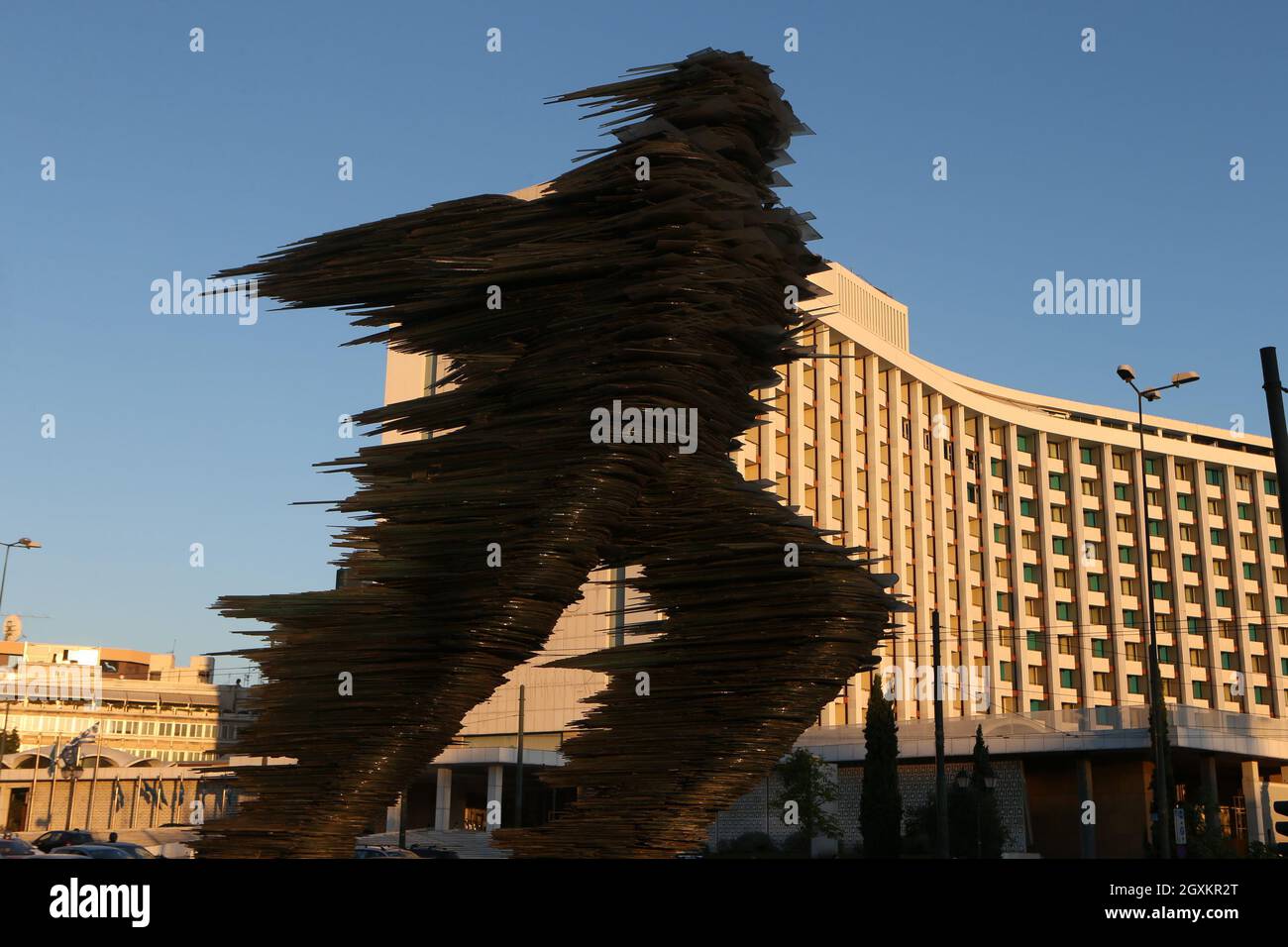 Statue greek runner hi-res stock photography and images - Alamy