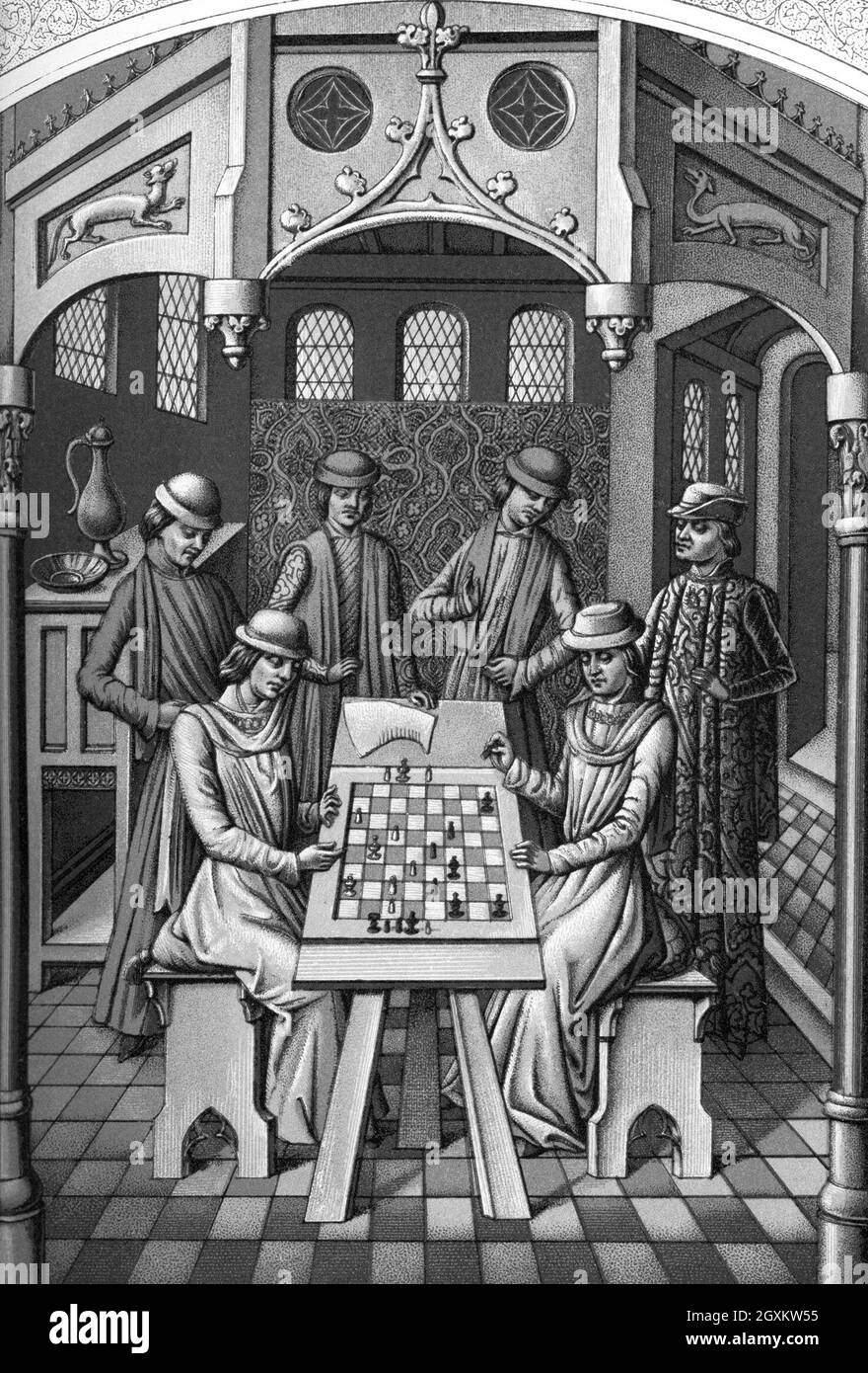 The Chess Players Stock Photo - Alamy