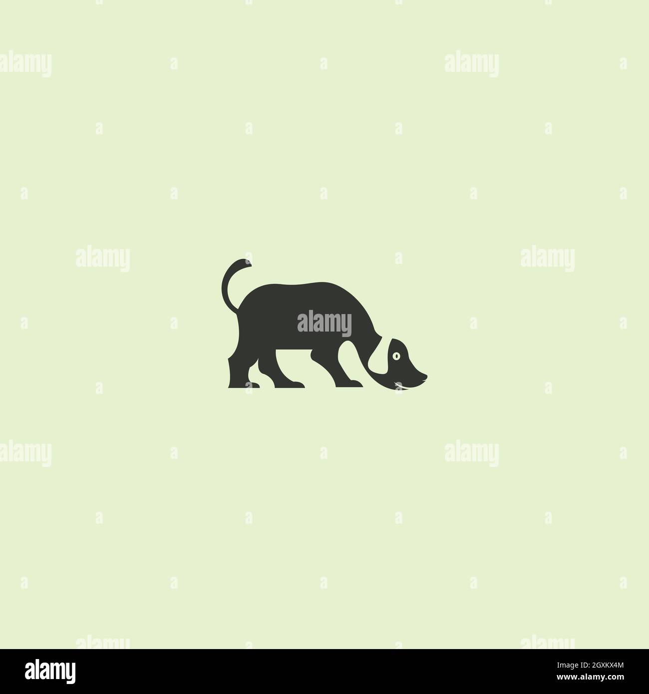 Nature dog logo design vector template Stock Vector Image & Art - Alamy