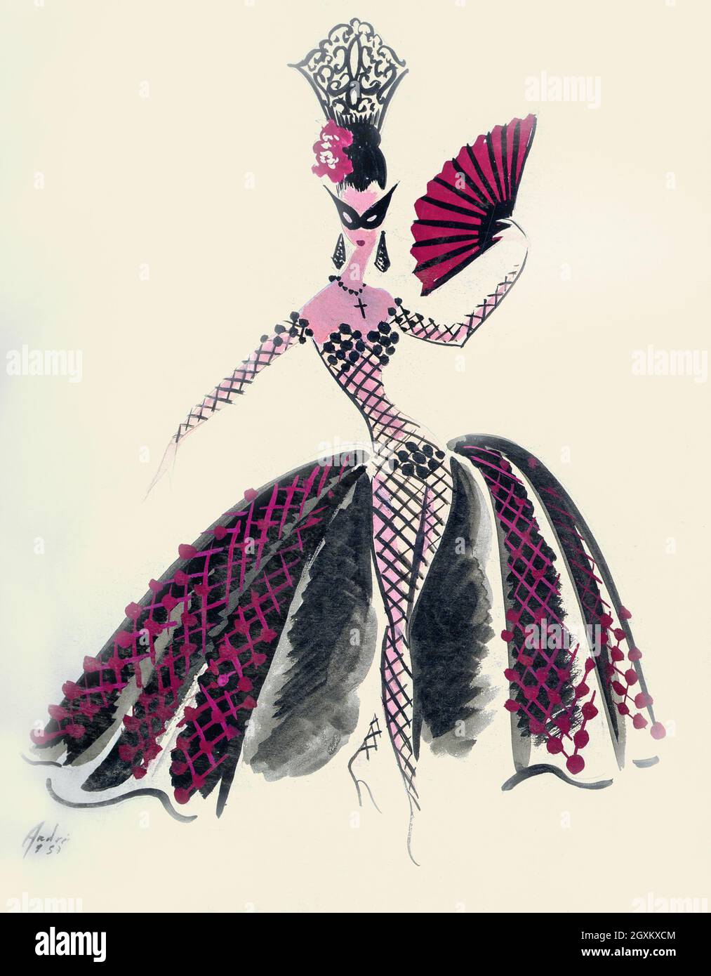 The Fancy Masquerade Dress Stock Photo - Alamy