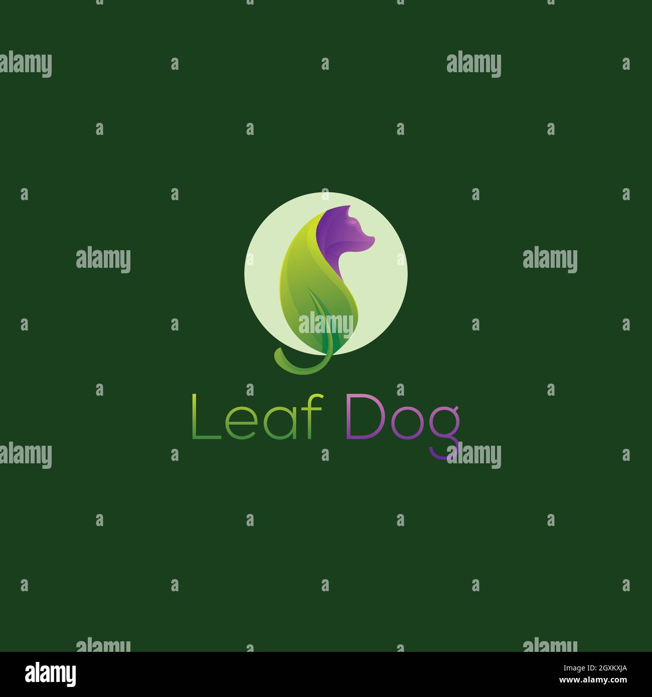 Nature dog logo design vector template Stock Vector Image & Art - Alamy