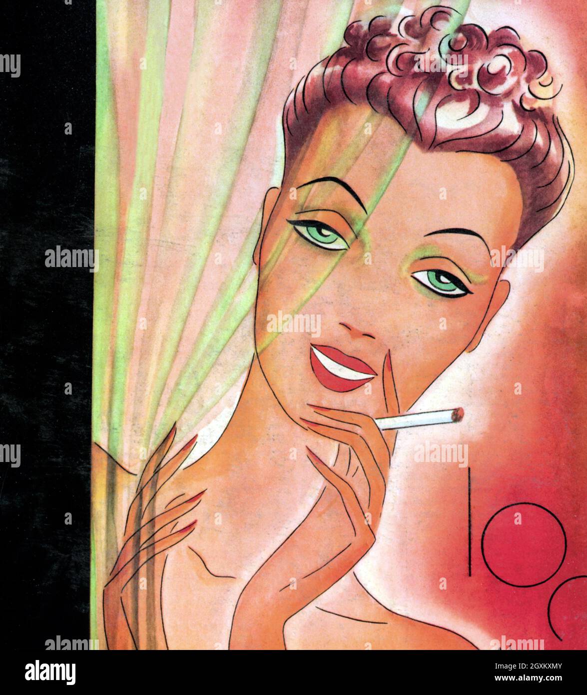 Smoking lady hi-res stock photography and images - Alamy