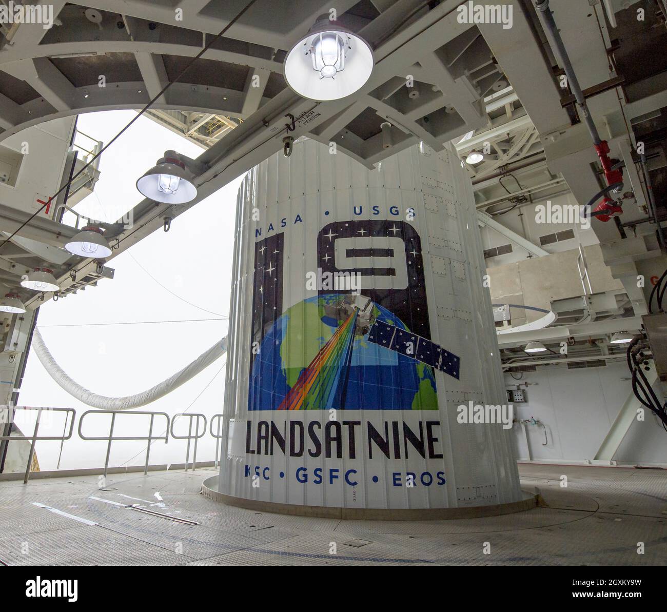 The United Launch Alliance Atlas V rocket with the NASA Landsat 9 ...