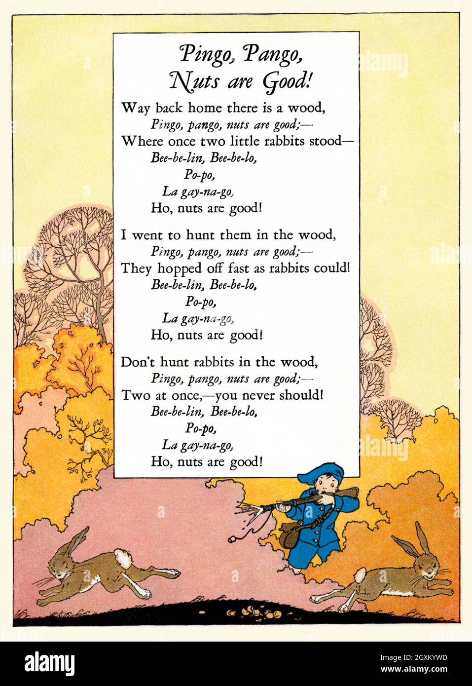 Boy hunting hare hi-res stock photography and images - Alamy