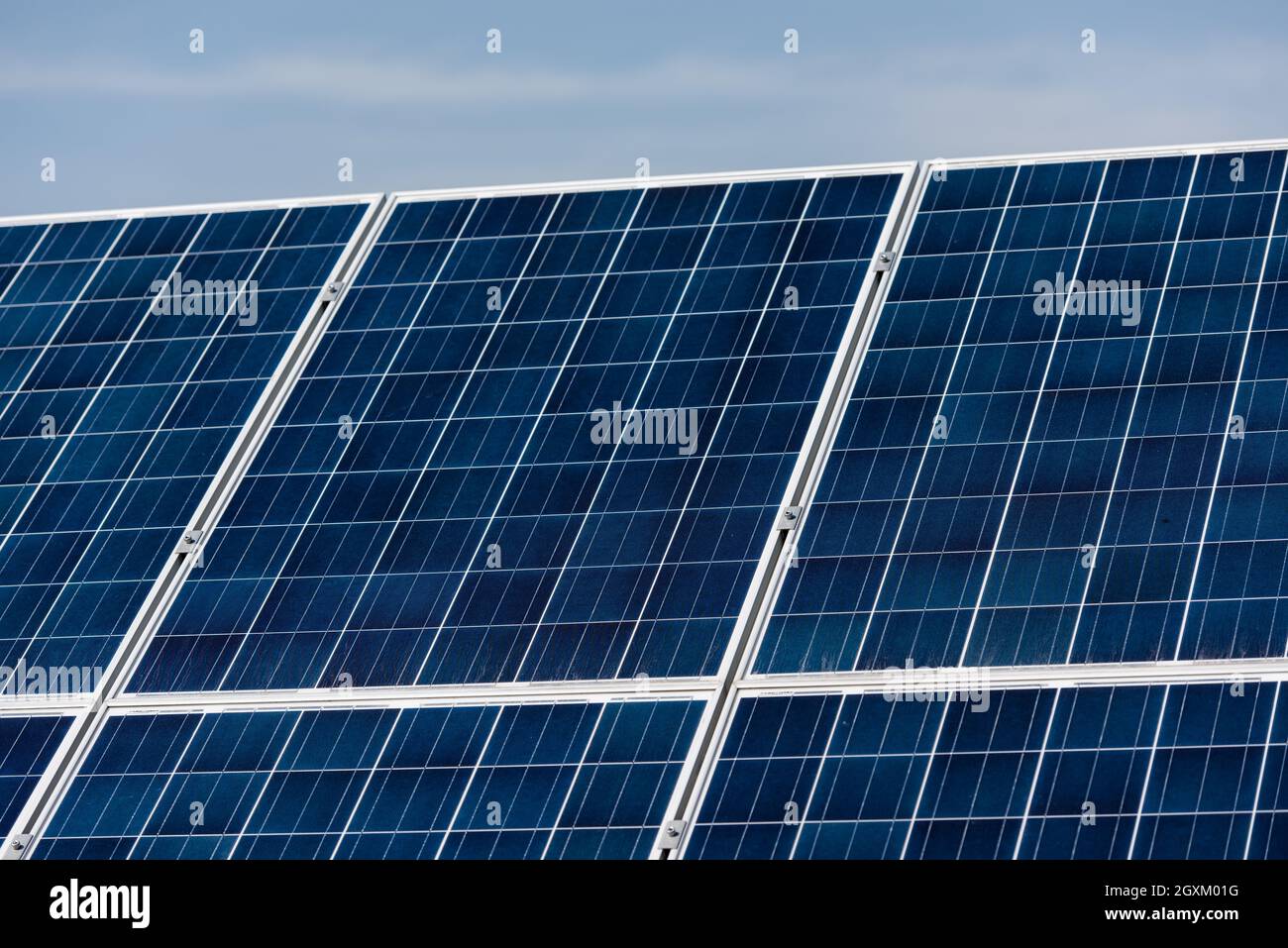 solar panels green eco renewable energy plant Stock Photo - Alamy
