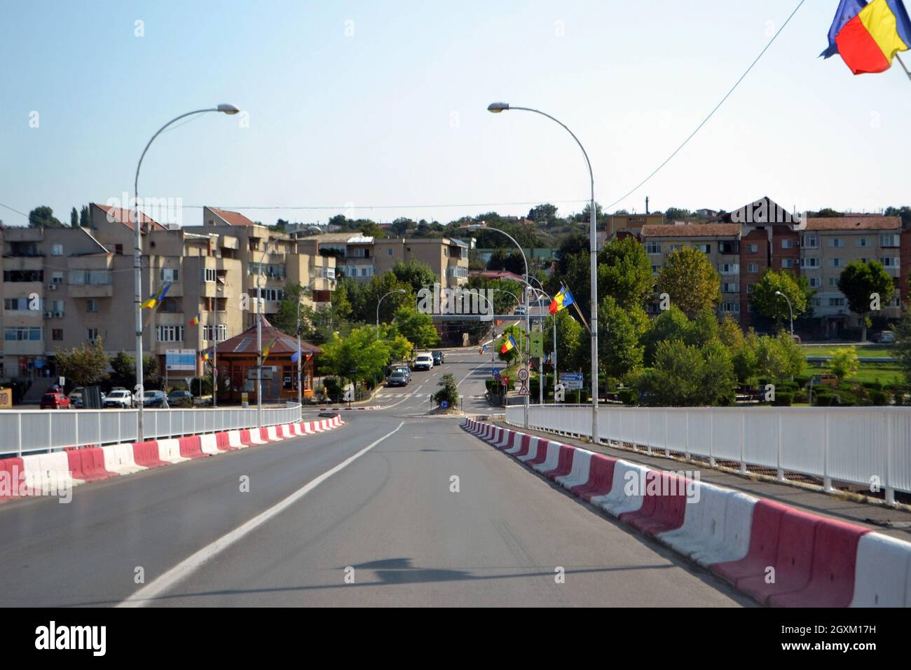 Road bridge over the Danube-Black Sea Canal. This bridge connects the ...