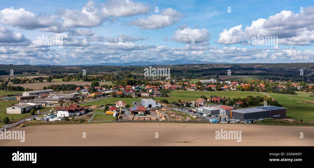 Luftbild Allrode im Harz Stock Photo - Alamy