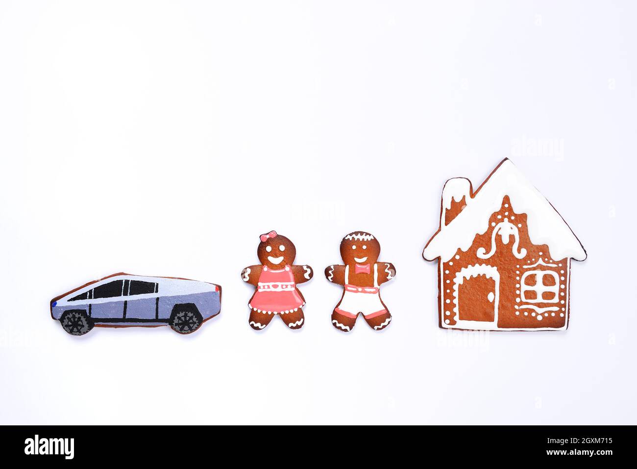 BILA TSERKVA, UKRAINE - DECEMBER 12: The hand-made eatable gingerbread ...