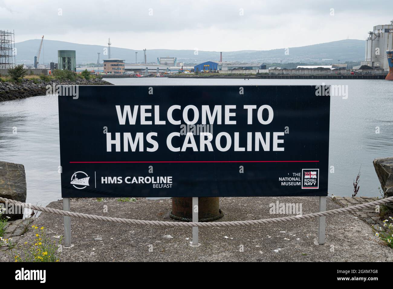 Hms caroline sign hi-res stock photography and images - Alamy