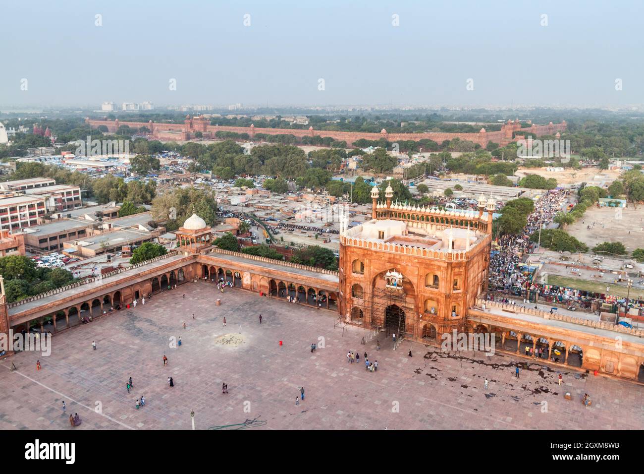 Helicopter View Of Red Fort
