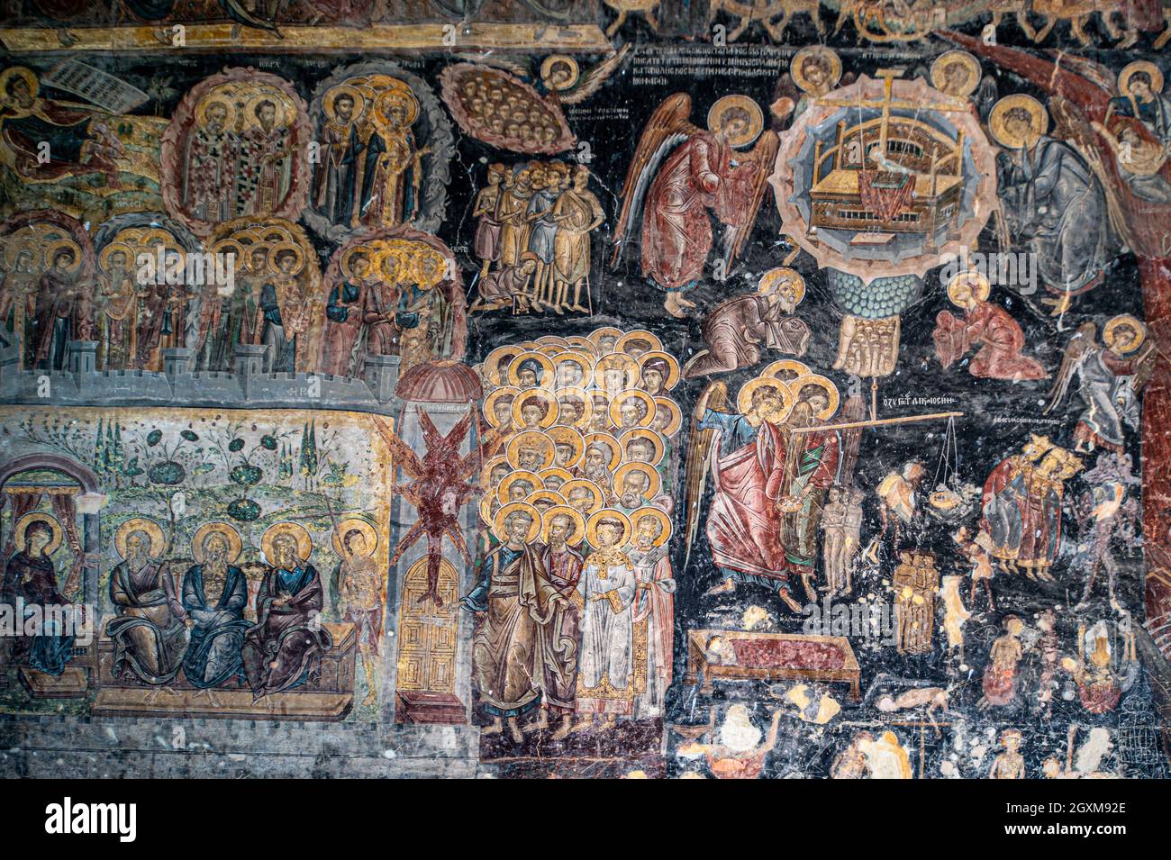 Monastery christian medieval church icons Stock Photo - Alamy