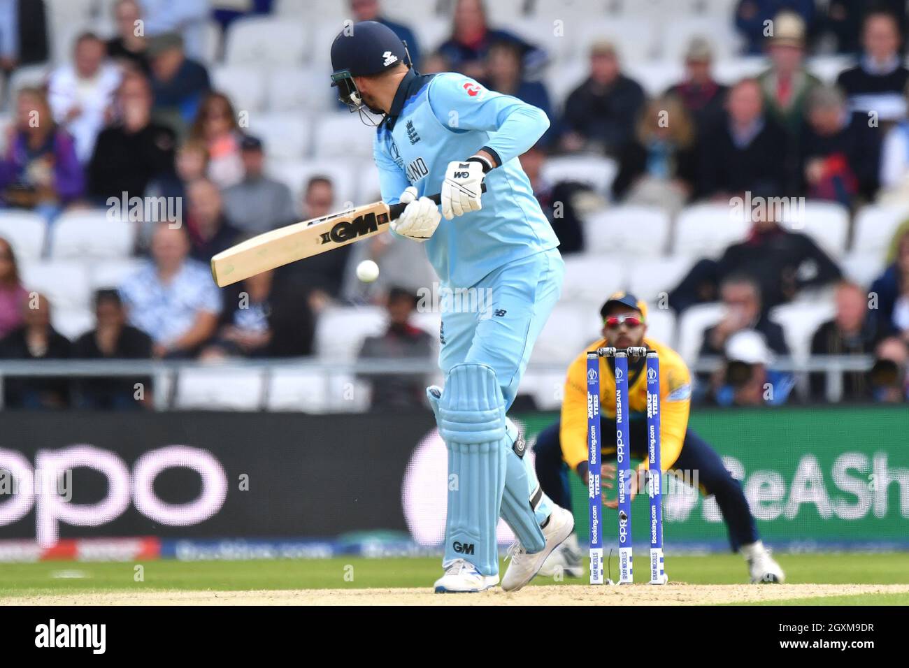 England's James Vince is caught behind by Sri Lanka's Kusal Mendis ...