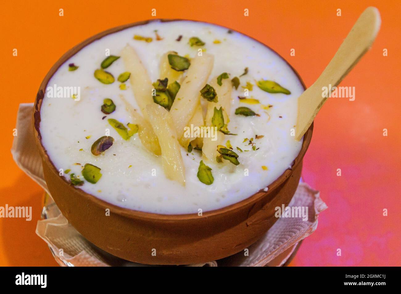 Pineapple lassi drink in India Stock Photo - Alamy