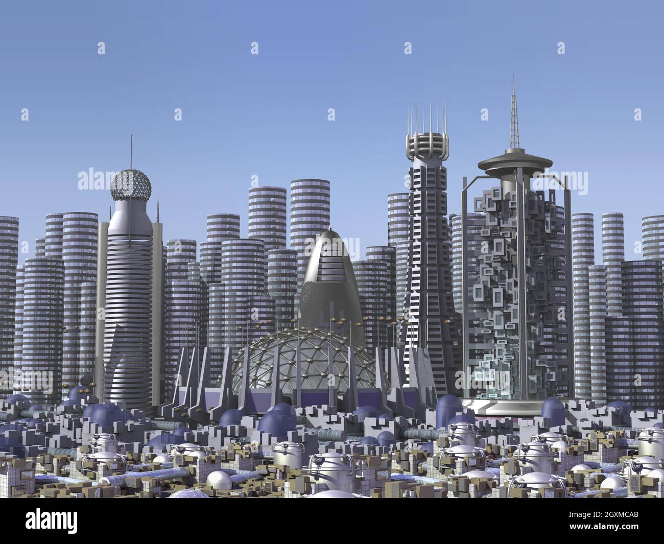 Sci Fi City Skyline