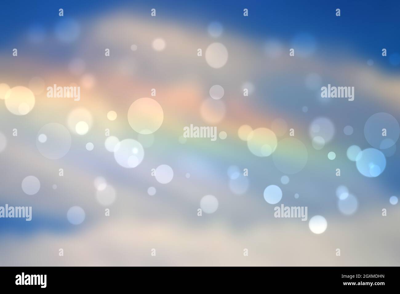 Abstract sunset illustration. Abstract evening or sunset mood ...