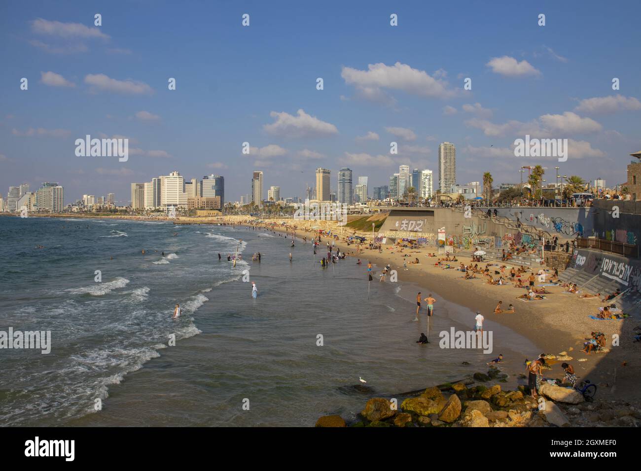 Jaffa is the ancient port city , situated on the Mediterranean coast ...