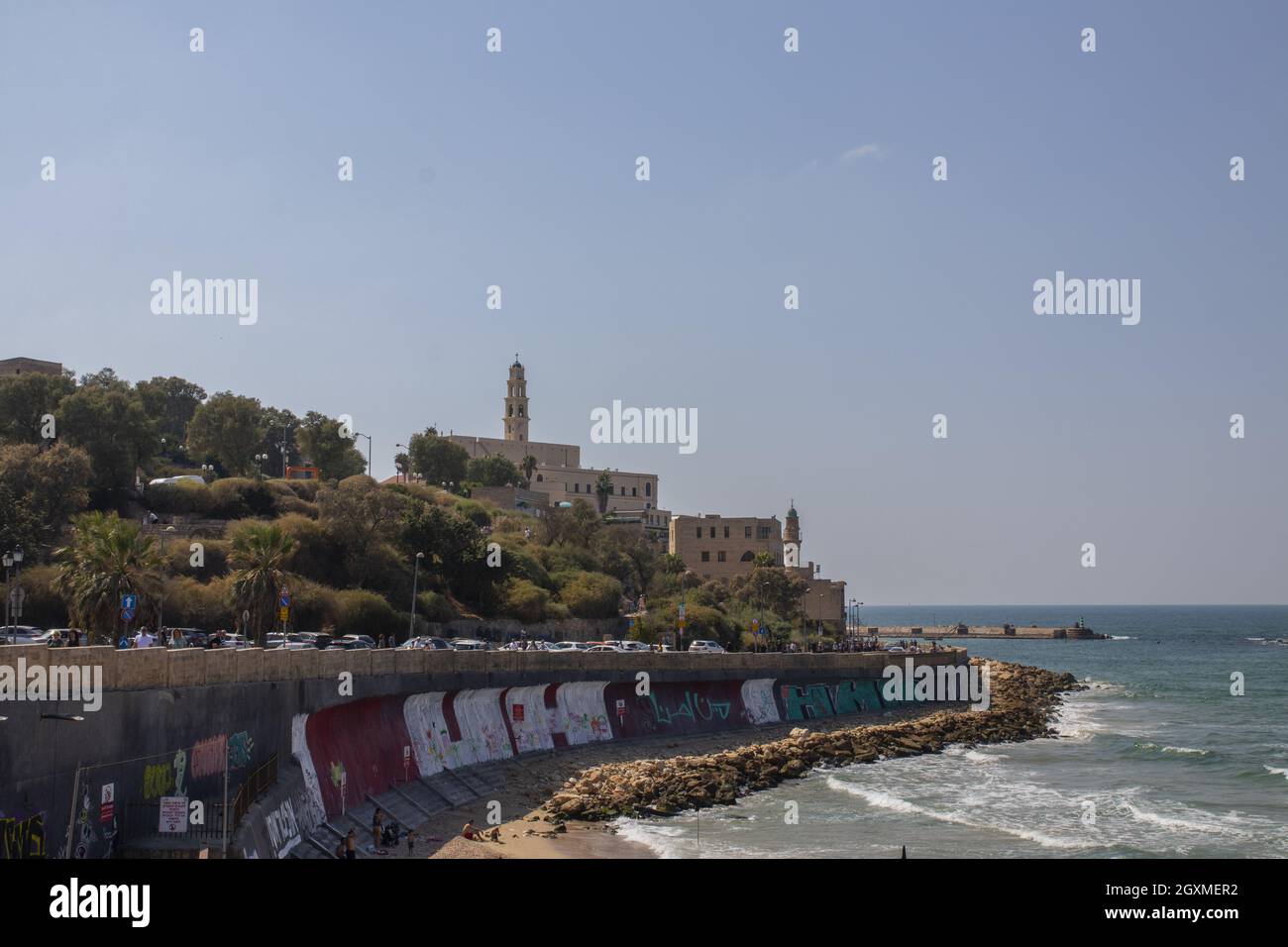 Jaffa is the ancient port city , situated on the Mediterranean coast ...
