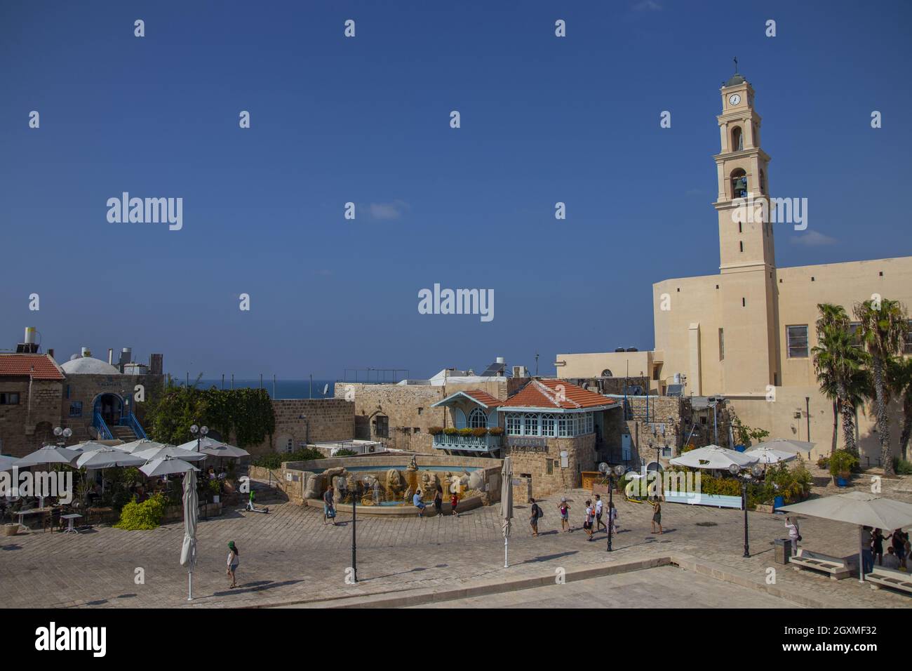 Jaffa is the ancient port city , situated on the Mediterranean coast ...