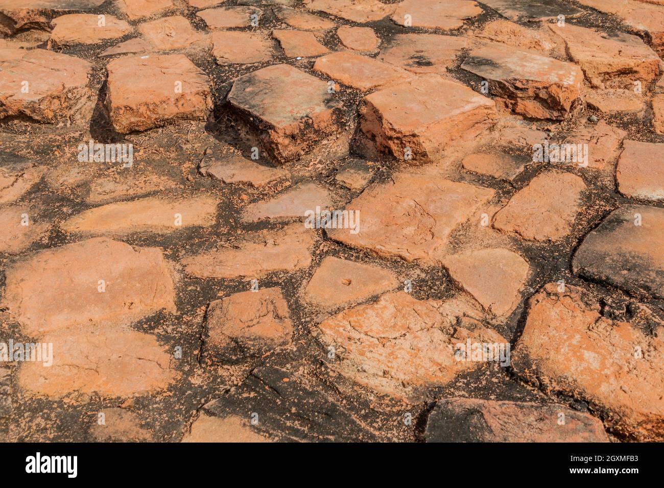 Ancient bricks at Somapuri Vihara Somapura Mahavihara , ruins of ...