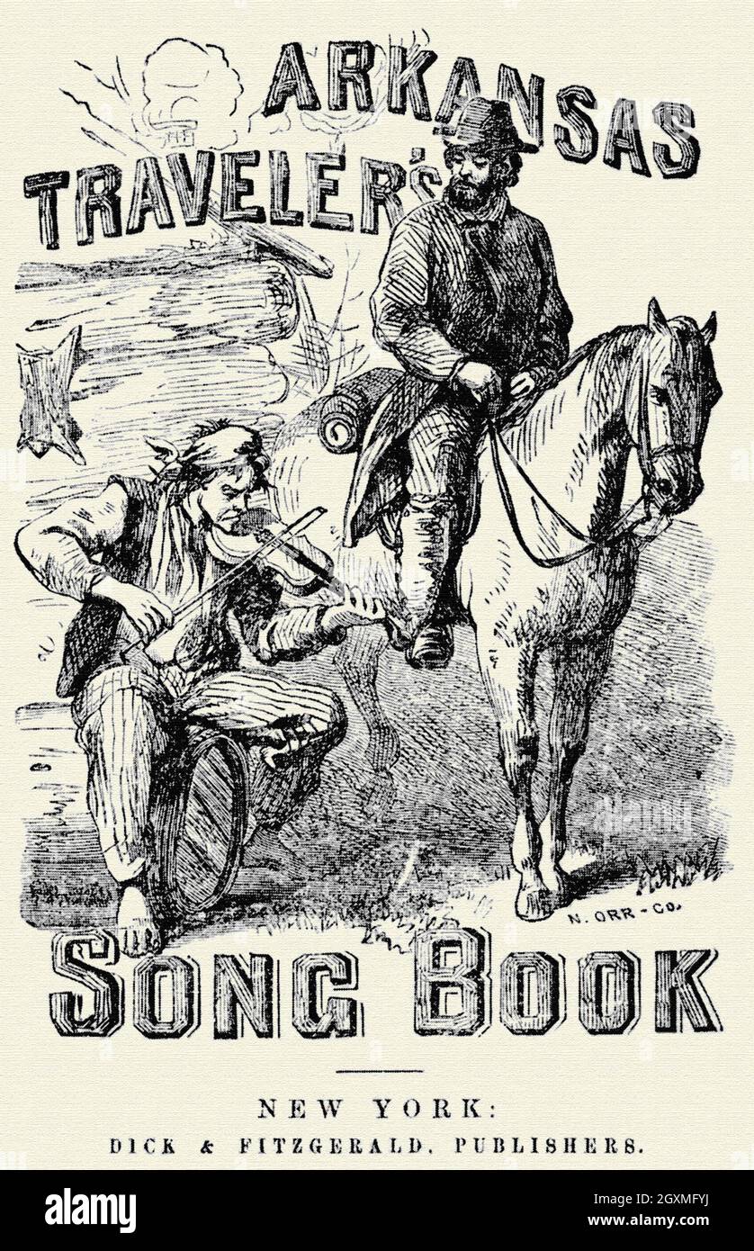 Arkansas traveler's Song Book Stock Photo - Alamy