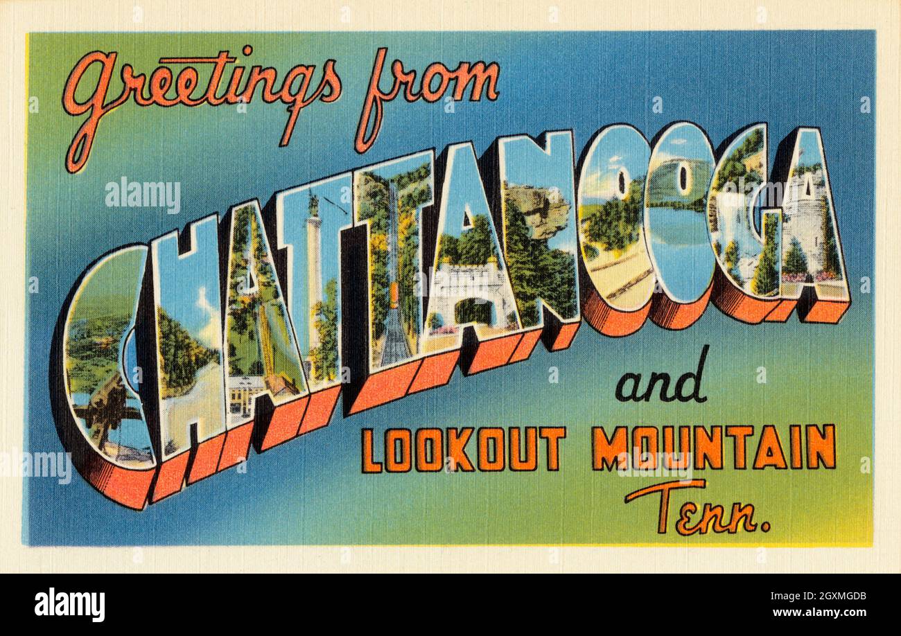 Tennessee postcard hi-res stock photography and images - Alamy