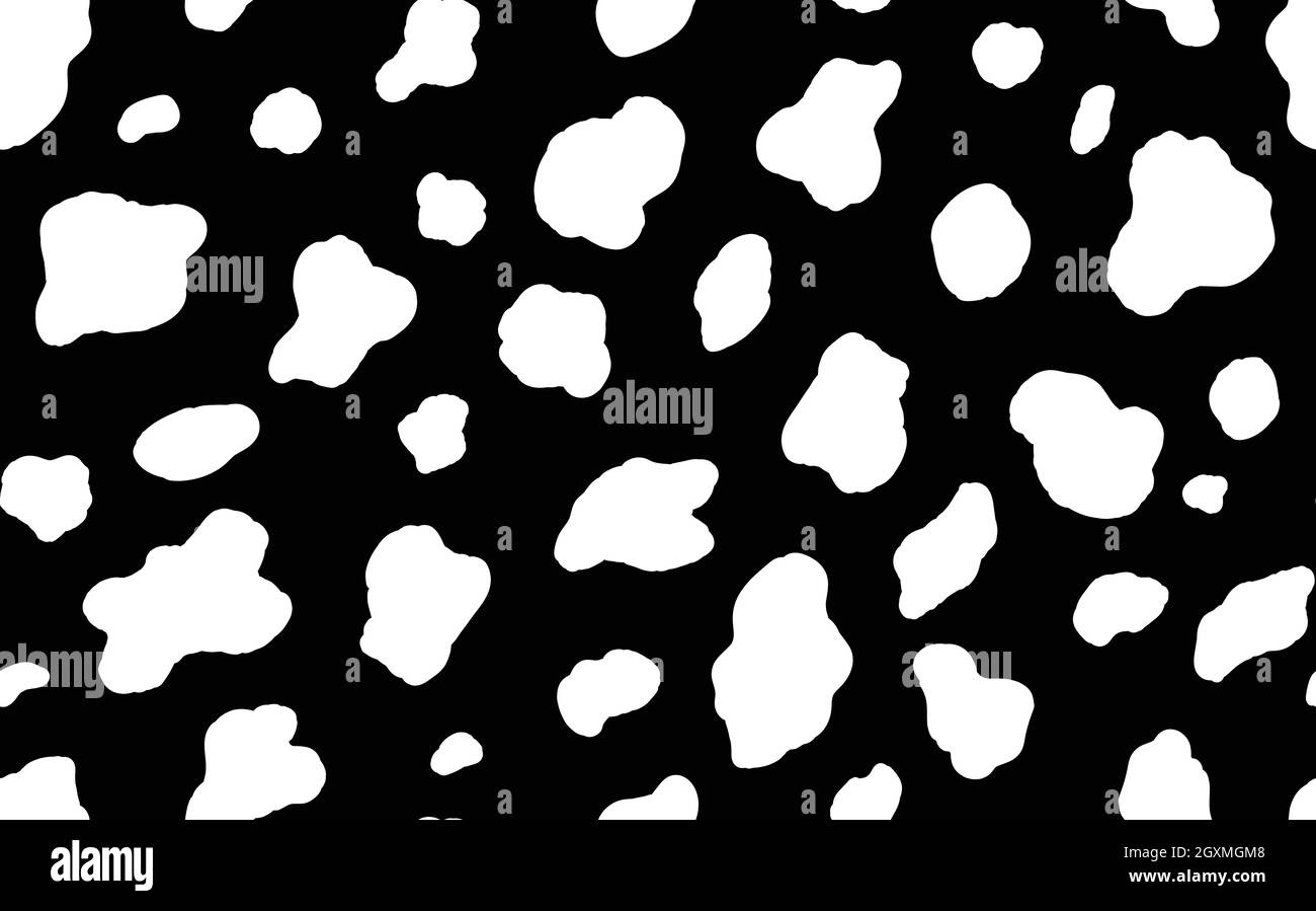 Abstract modern dalmatian fur seamless pattern. Animals trendy ...