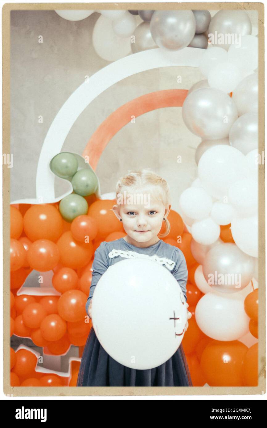 Party girl balloon in Cut Out Stock Images & Pictures - Alamy