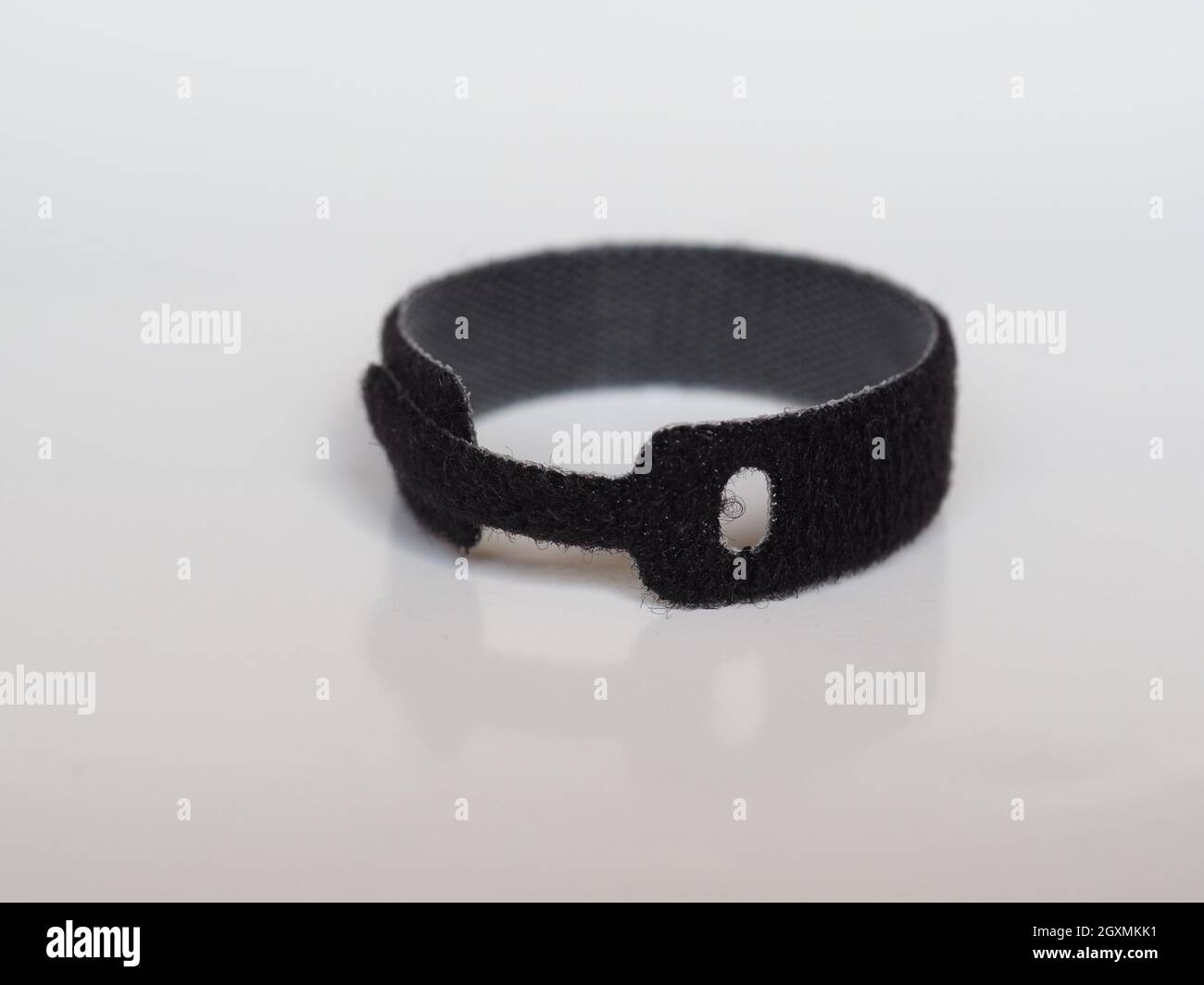 black hook and loop fastener aka velcro Stock Photo - Alamy