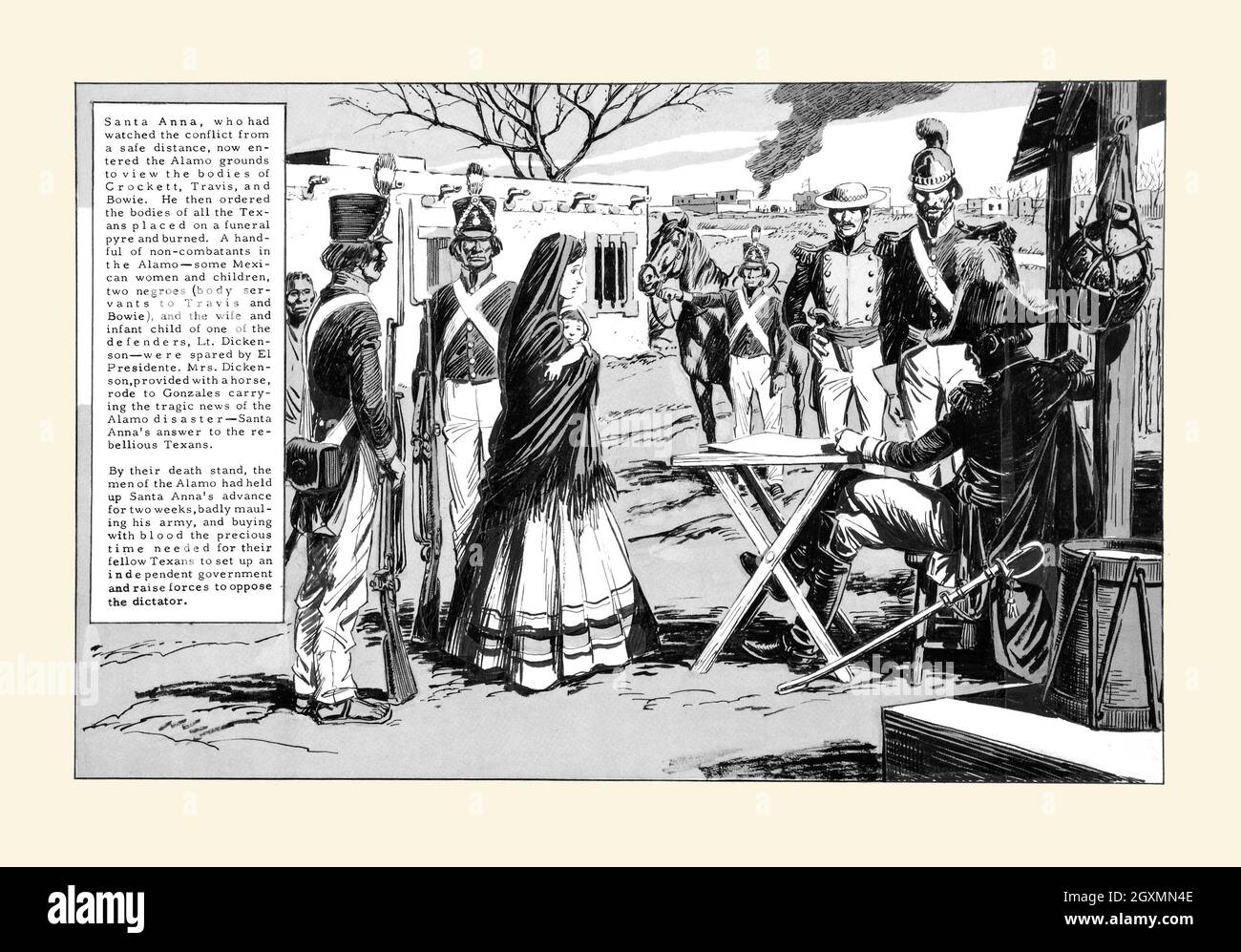 Santa Anna Enters the Alamo Stock Photo - Alamy